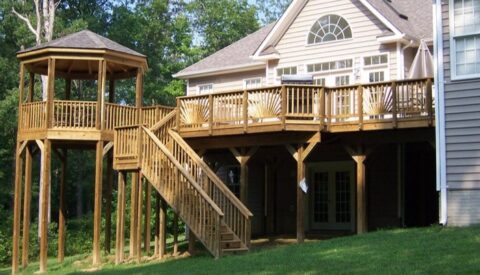 Stunning Design Ideas for Elevated Decks with Stairs You'll love - Dream Builders of VA